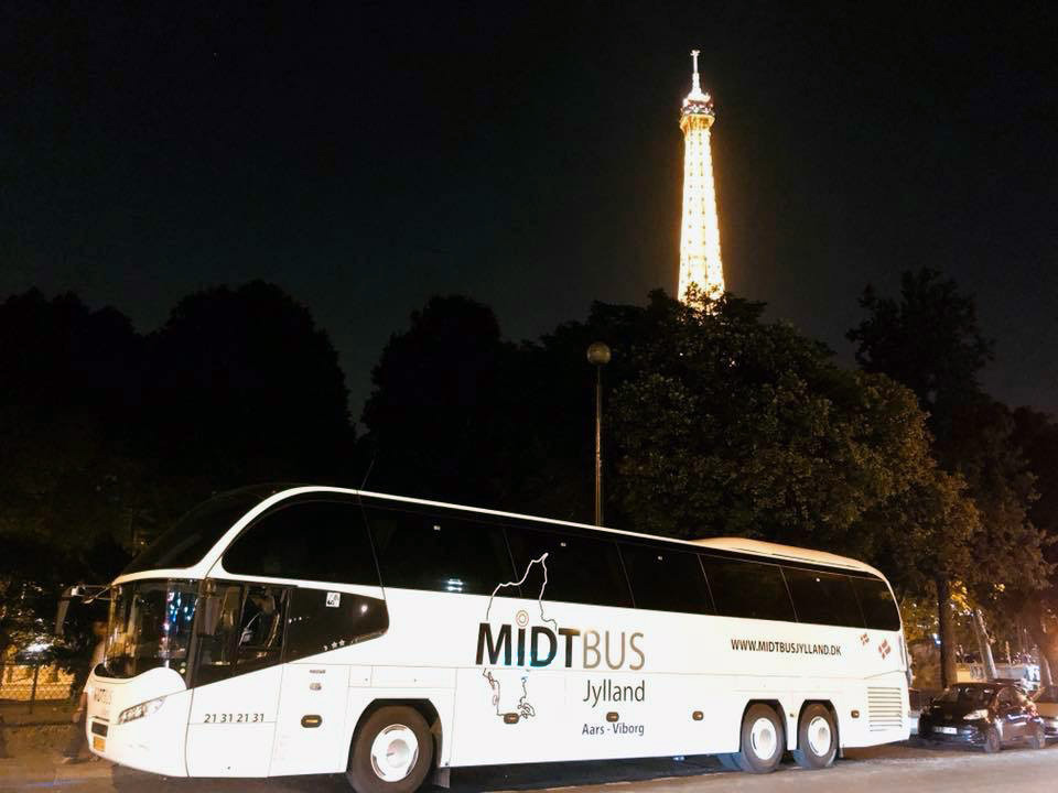 Busrejser i Danmark - Nye moderne busser - Midtbus Jylland